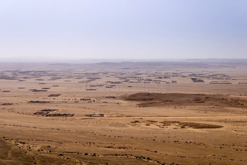 The Qiddiya Project Construction Site and Dhurma As Seen from the Jabal ...