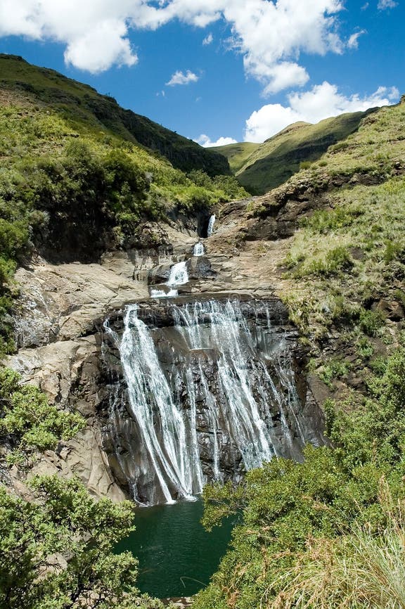 Qiloane Falls stock image. Image of falls, trekking, qiloane - 2009705