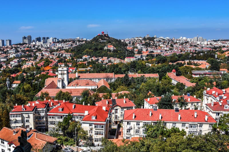 Qingdao, China stock image. Image of town, qingdao, city - 171772987