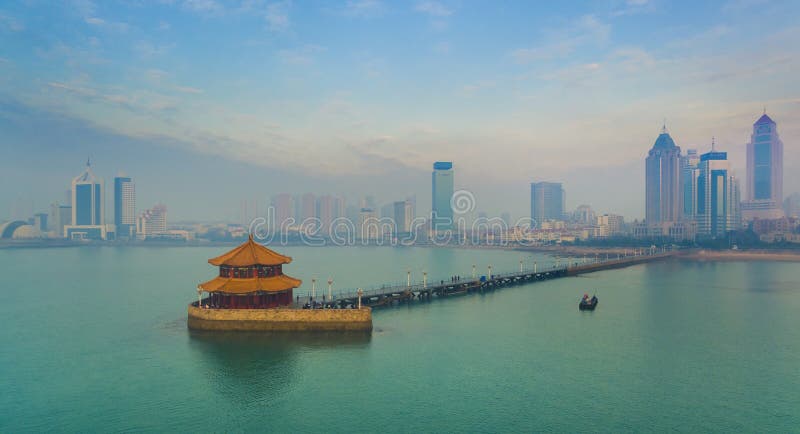 Qingdao Coast Landscape China Stock Photo - Image of asia, cityscape ...