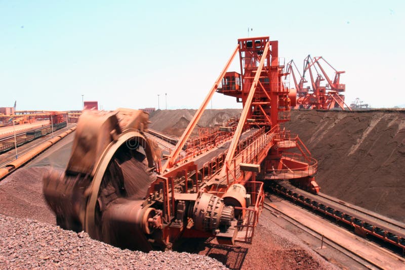 Iron ore terminal stock photo. Image of heavy, surplus - 28765448