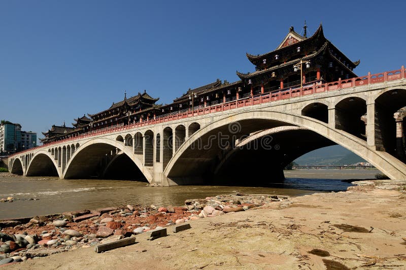 Qingyi River under the sun stock image. Image of moden - 33631429