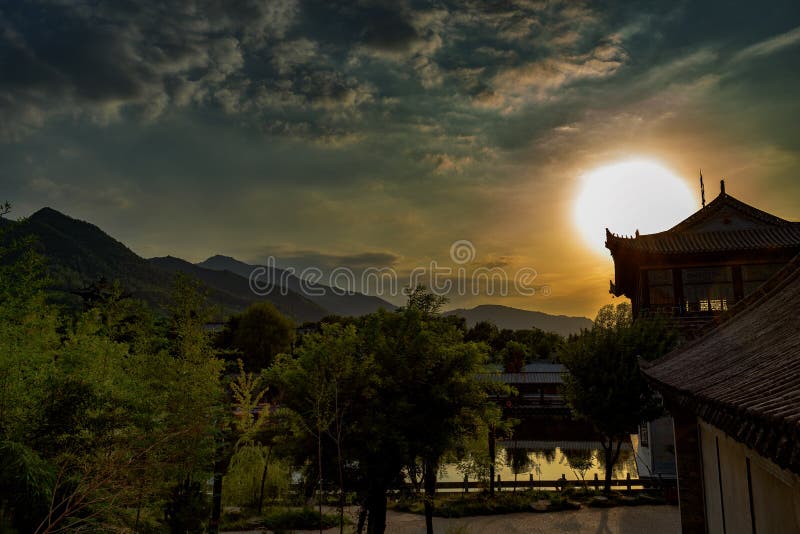 The Qinling Mountains Close To Xi`an, China Stock Image - Image of ...