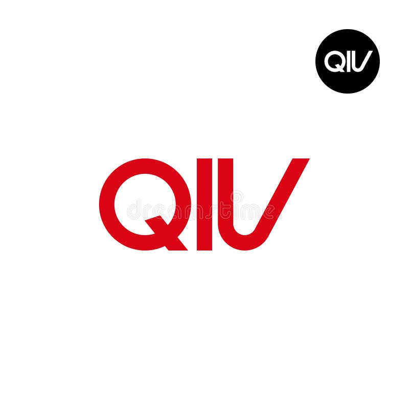 QIV Logo Letter Monogram Design Stock Vector - Illustration of ...
