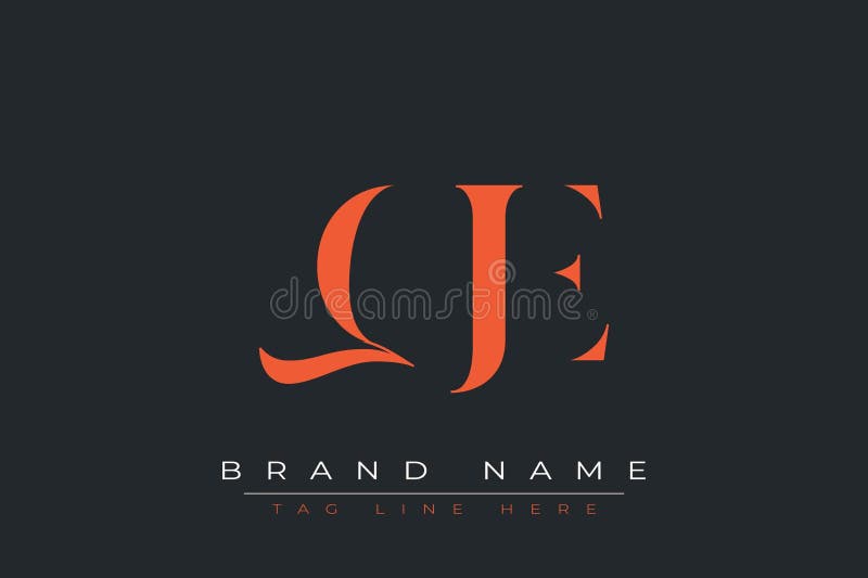 QJE Abstract Letter Logo Design Stock Vector - Illustration of icon ...