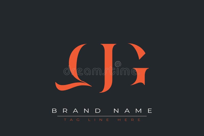 QJG Abstract Letter Logo Design Stock Vector - Illustration of graphic ...