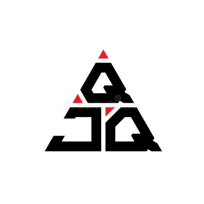 QJQ Triangle Letter Logo Design with Triangle Shape. QJQ Triangle Logo ...