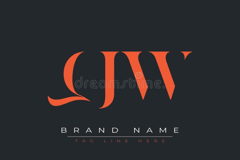QJW Abstract Letter Logo Design Stock Vector - Illustration of business ...