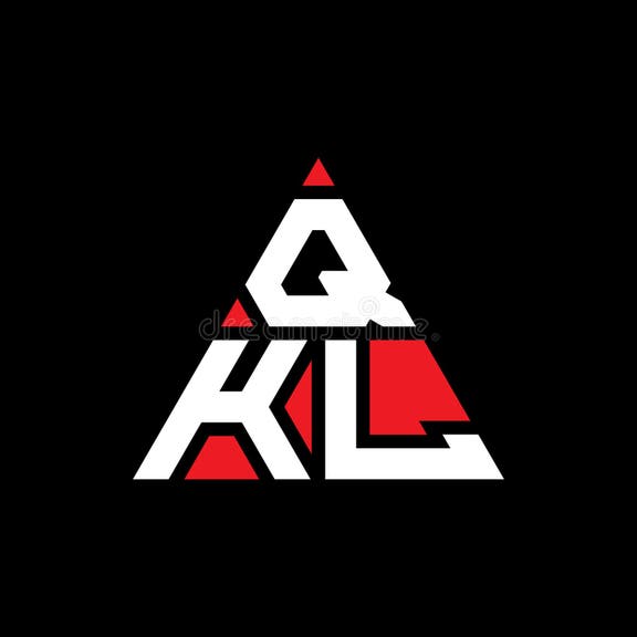 QKL Triangle Letter Logo Design with Triangle Shape. QKL Triangle Logo ...