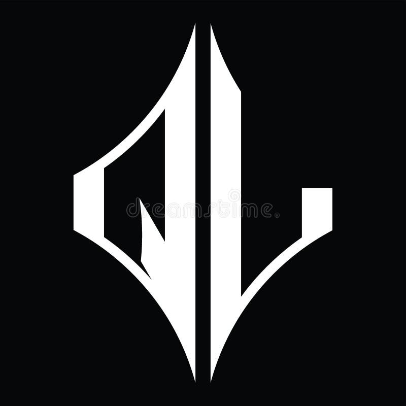 QL Logo Monogram with Diamond Shape Design Template Stock Vector ...