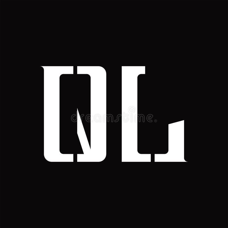 QL Logo Monogram with Middle Slice Design Template Stock Vector ...
