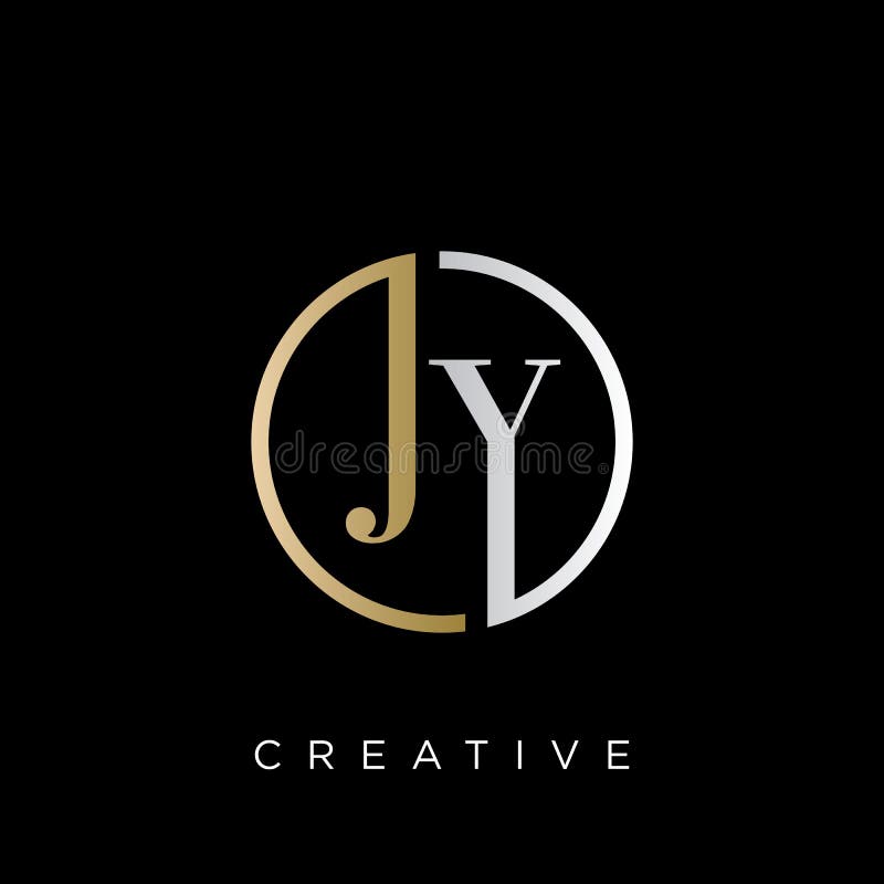 JY Luxury Logo Design Vector SYMBOL Stock Vector - Illustration of ...