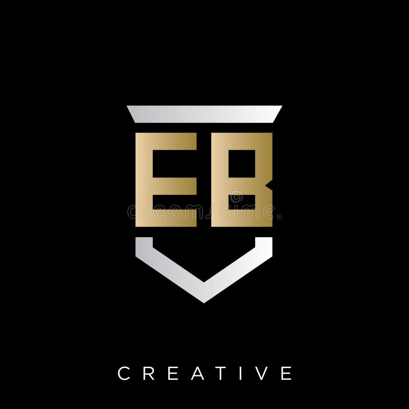 EB LOGO SHIELD Luxury Design Vector SYMBOL Stock Vector - Illustration ...