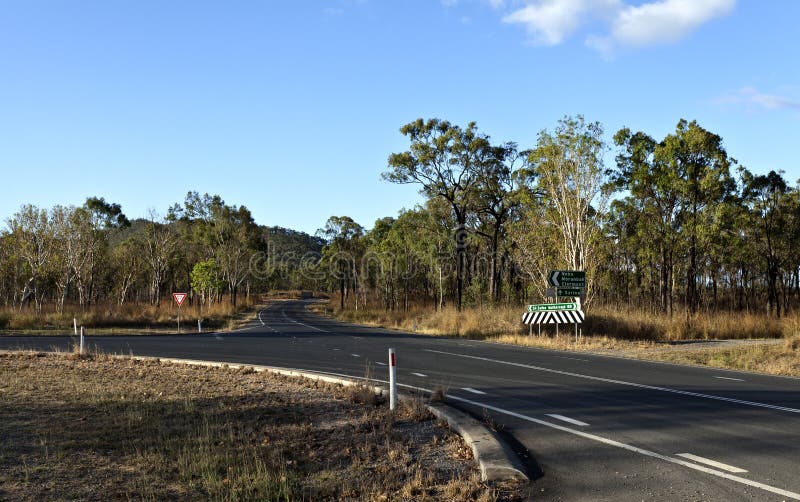 QLD Country Road stock image. Image of dusty, grass, road - 35057559