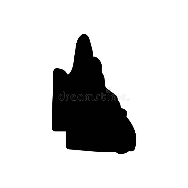 Black Solid Icon for Qld, Queensland and Country Stock Vector ...