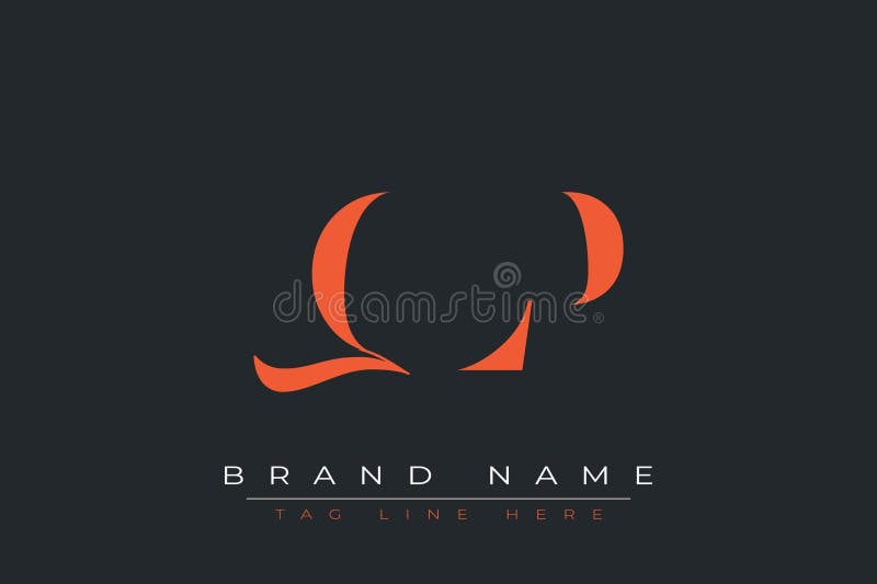 QLP Abstract Letter Logo Design Stock Vector - Illustration of initial ...