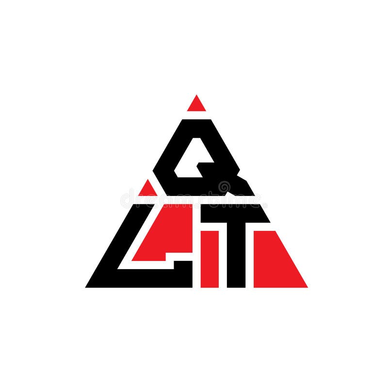 QLT Triangle Letter Logo Design with Triangle Shape. QLT Triangle Logo ...