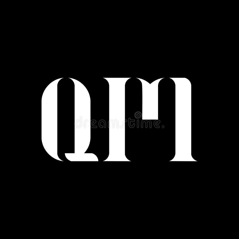 QM Q M Letter Logo Design. Initial Letter QM Uppercase Monogram Logo ...