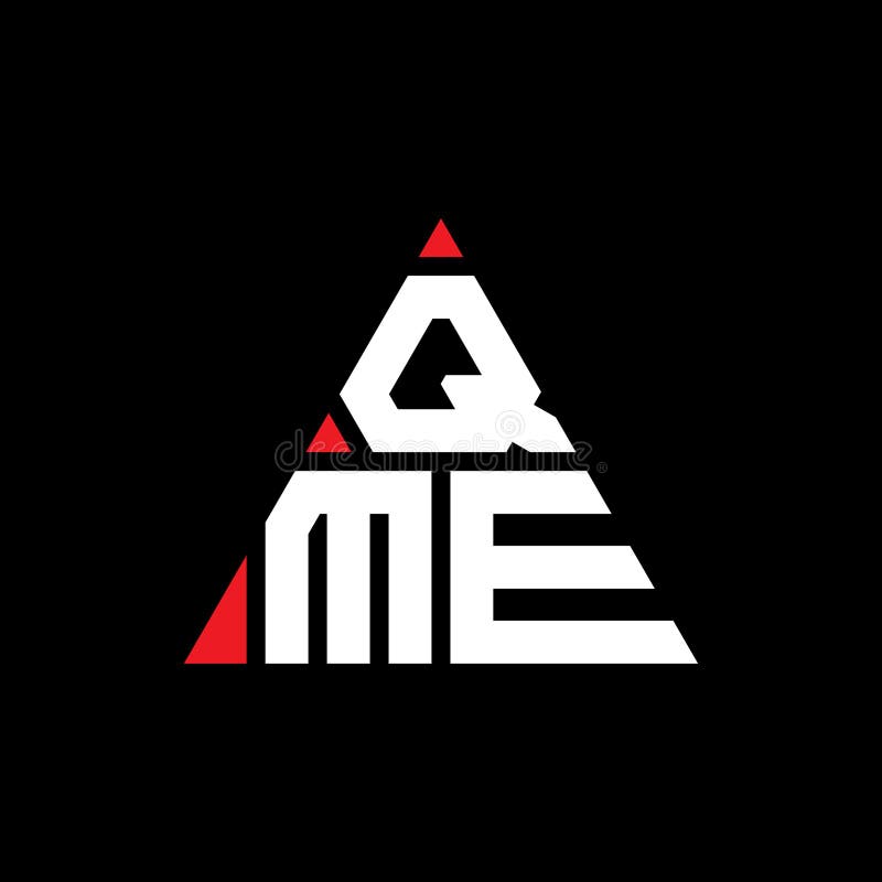 QME Triangle Letter Logo Design with Triangle Shape. QME Triangle Logo ...