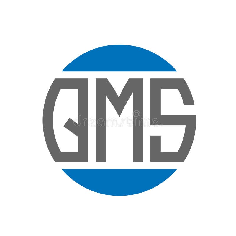 QMS Letter Logo Design on White Background. QMS Creative Initials ...