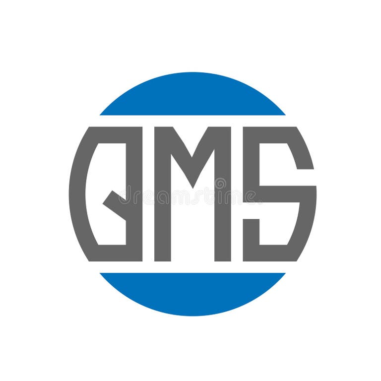 QMS Letter Logo Design on White Background. QMS Creative Initials ...