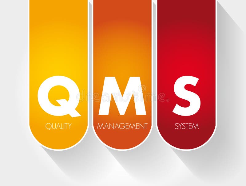 QMS - Quality Management System Acronym, Business Concept Background ...