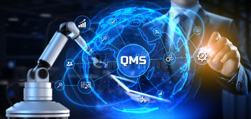 QMS Quality Management System. Business Industrial Technology Concept ...