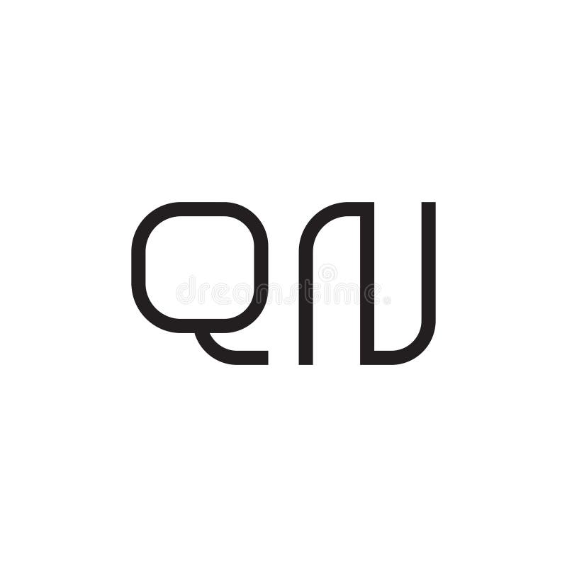 Qn Initial Letter Vector Logo Icon Stock Vector - Illustration of ...