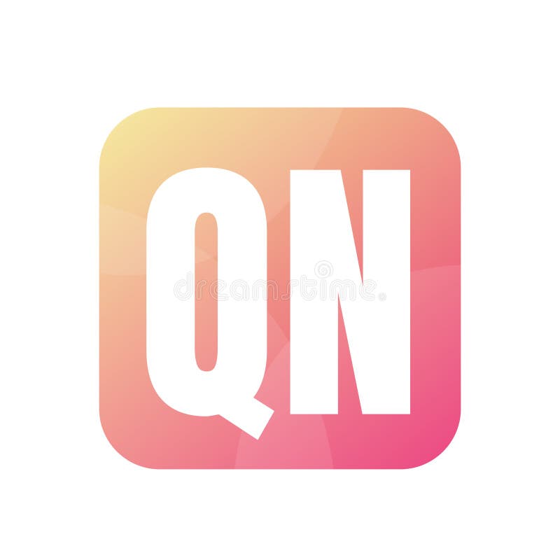 QN Letter Logo Design with Simple Style Stock Vector - Illustration of ...