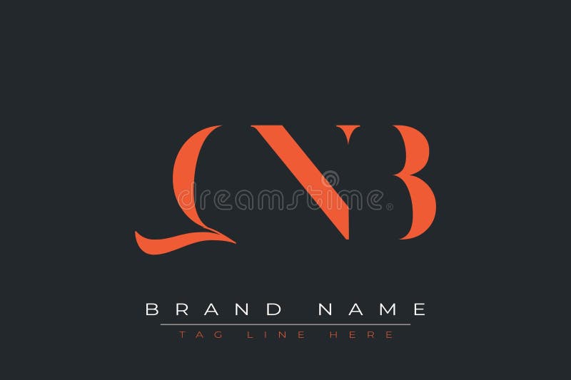 QNB Abstract Letter Logo Design Stock Illustration - Illustration of ...