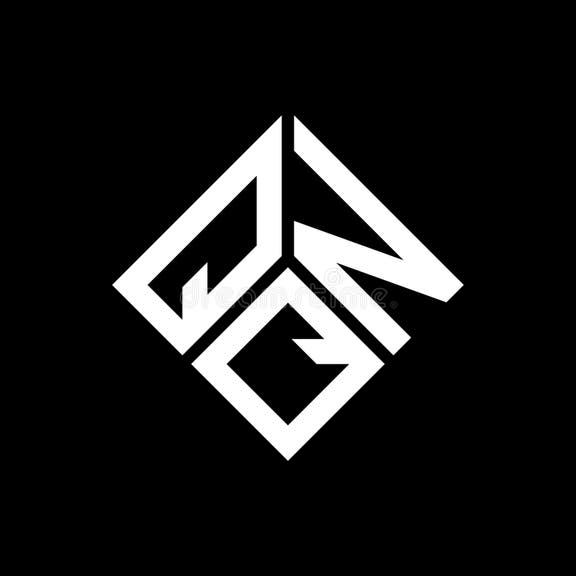 QNQ Letter Logo Design on Black Background. QNQ Creative Initials ...