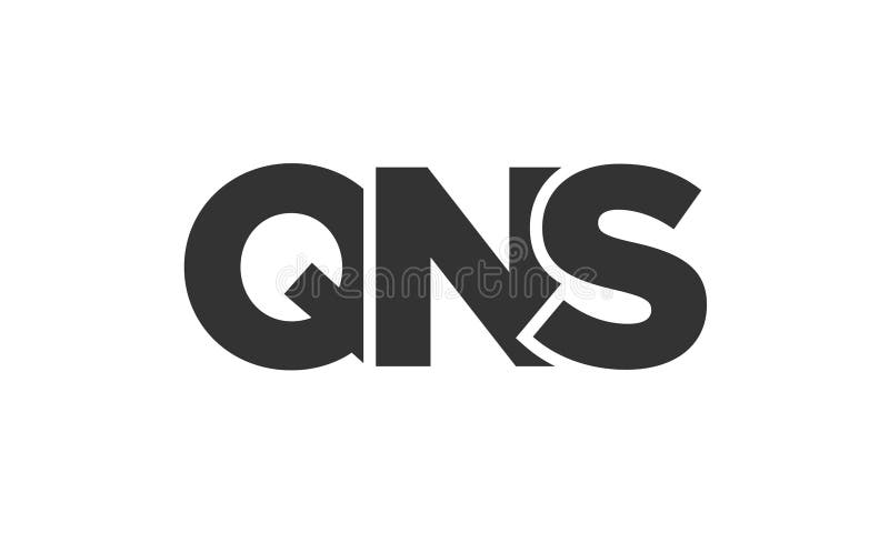 QNS Logo Design Template with Strong and Modern Bold Text. Initial ...