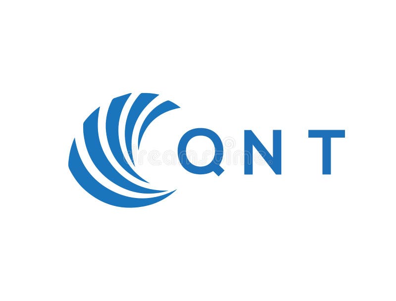 QNT Letter Logo Design on White Background. QNT Creative Circle Letter ...