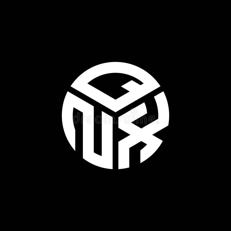 QNX Letter Logo Design on Black Background. QNX Creative Initials ...