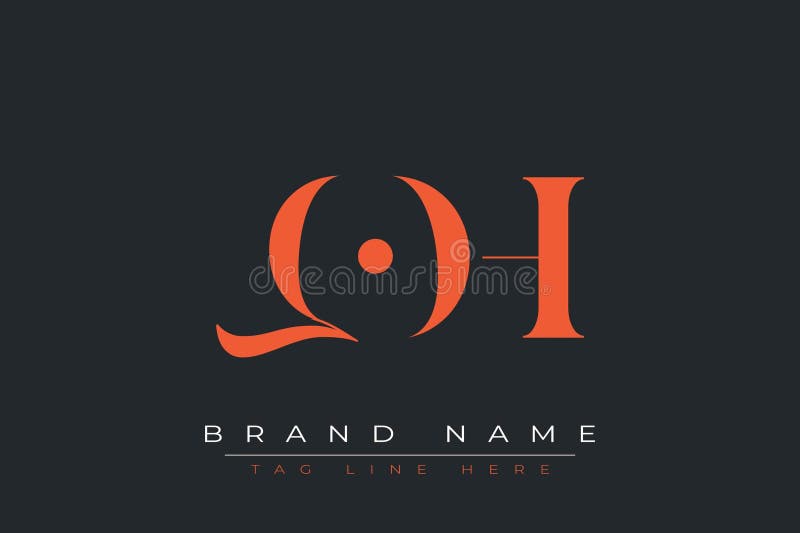 QOH Abstract Letter Logo Design Stock Illustration - Illustration of ...