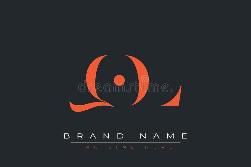 QOL Abstract Letter Logo Design Stock Illustration - Illustration of ...
