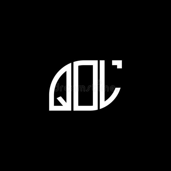 QOL Letter Logo Design on Black Background.QOL Creative Initials Letter ...