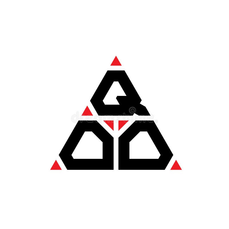 QOO Triangle Letter Logo Design with Triangle Shape. QOO Triangle Logo ...