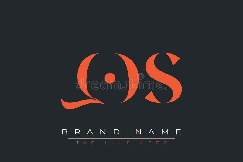 QOS Abstract Letter Logo Design Stock Illustration - Illustration of ...