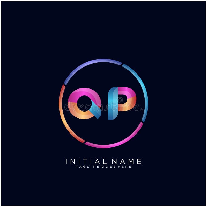 QP Letter Logo Icon Design Template Elements Stock Vector ...