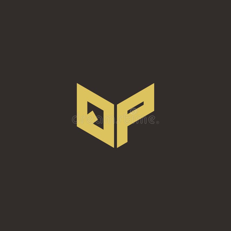 QP Logo Letter Initial Logo Designs Template with Gold and Black ...