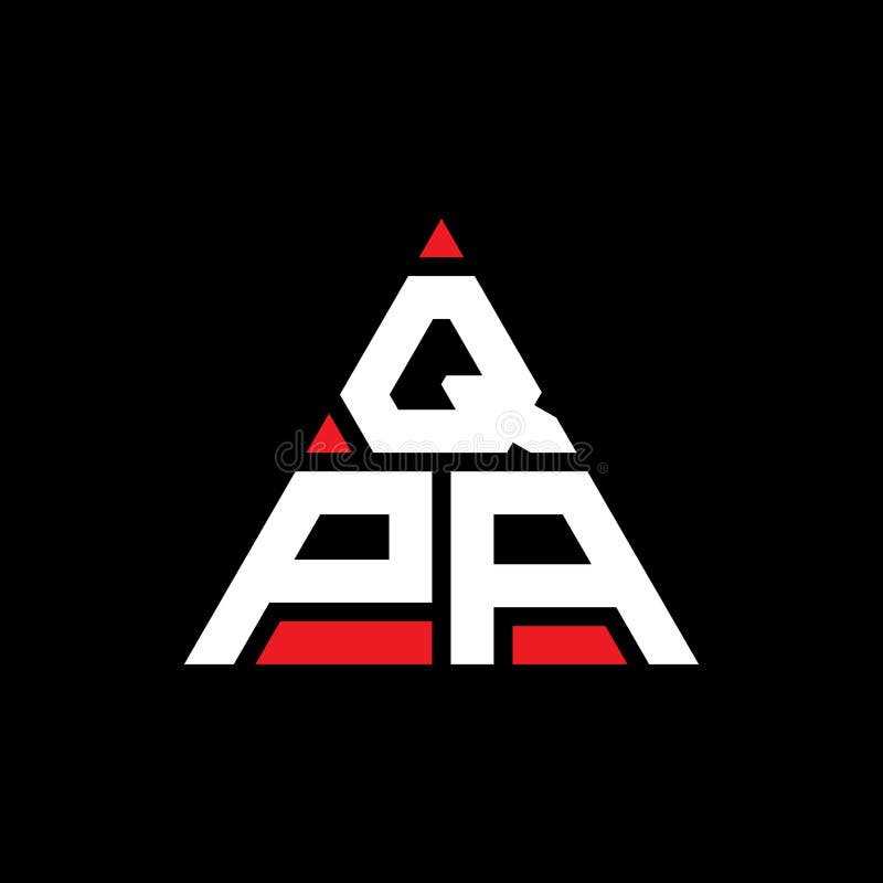 QPA Triangle Letter Logo Design with Triangle Shape. QPA Triangle Logo ...