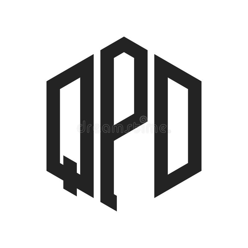 QPD Logo Design. Initial Letter QPD Monogram Logo Using Hexagon Shape ...
