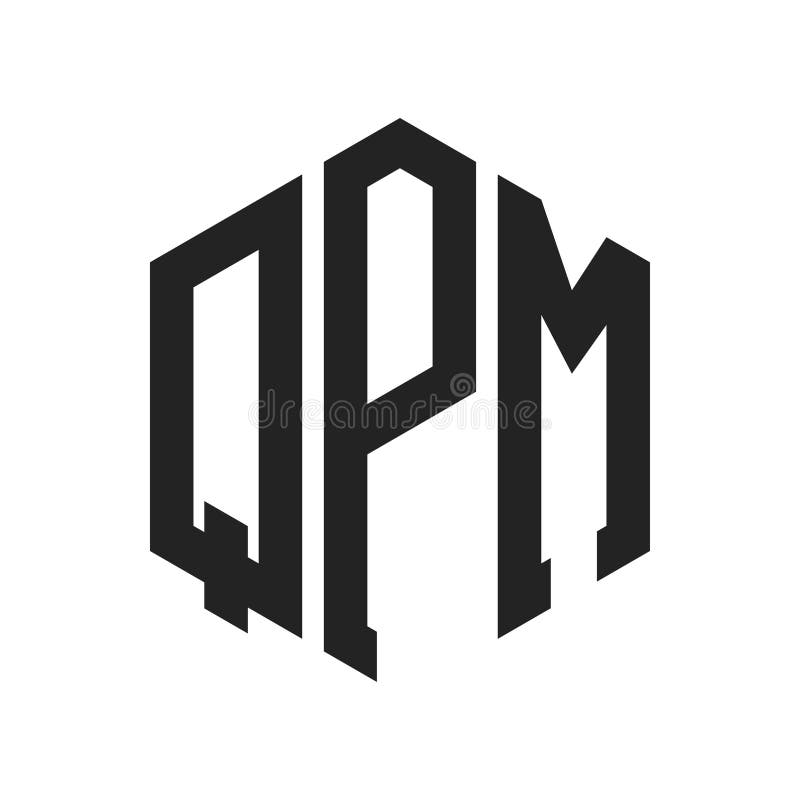QPM Logo Design. Initial Letter QPM Monogram Logo Using Hexagon Shape ...