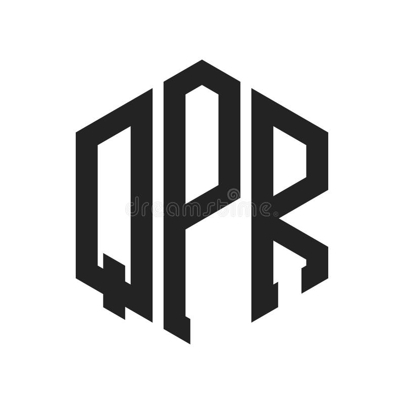 QPR Logo Design. Initial Letter QPR Monogram Logo Using Hexagon Shape ...