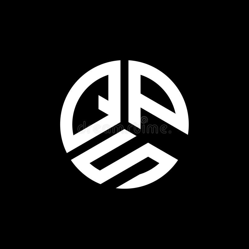 QPS Letter Logo Design on Black Background. QPS Creative Initials ...