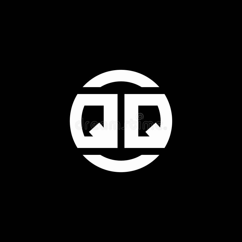 QQ Logo Monogram Isolated on Circle Element Design Template Stock ...