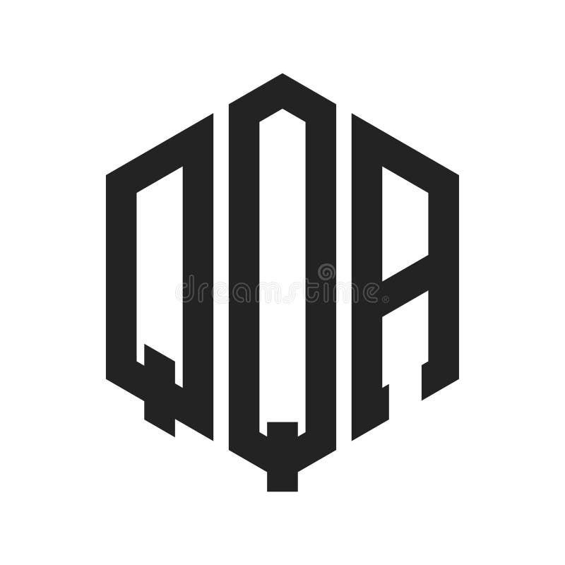 QQA Logo Design. Initial Letter QQA Monogram Logo Using Hexagon Shape ...
