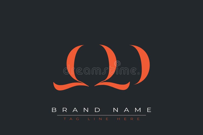 QQD Abstract Letter Logo Design Stock Illustration - Illustration of ...