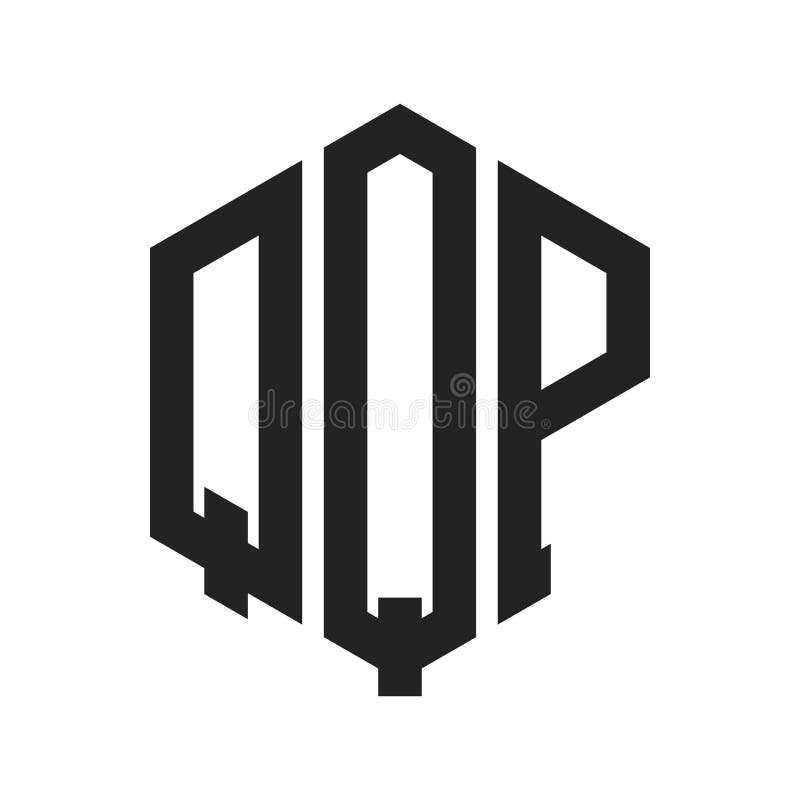 QQP Logo Design. Initial Letter QQP Monogram Logo Using Hexagon Shape ...